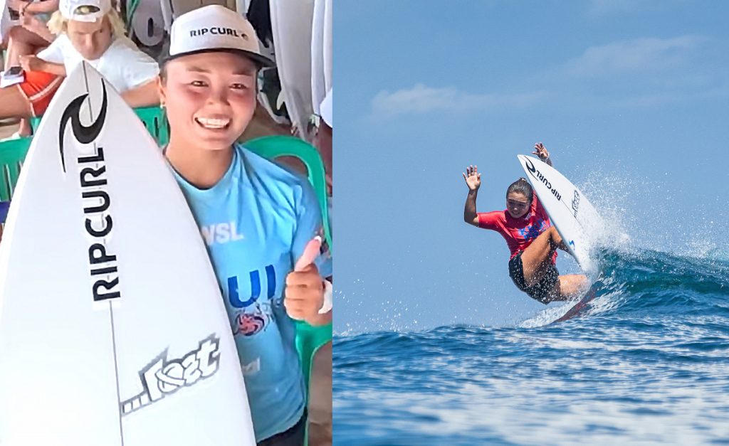 【速報】松岡亜音がQS5000「Krui Pro」優勝、中塩佳那がジュニア優勝。大音凛太が3位入賞。ジュニア川瀬3位、矢作4位 | SURFMEDIA