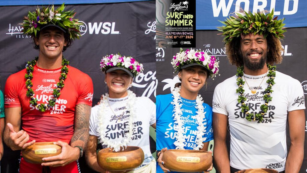 ヴァイヒティマハナ・インソとイズキール・ラウ、カニエラ＆ケリスが Local Motion Surf Into Summerで優勝 ...