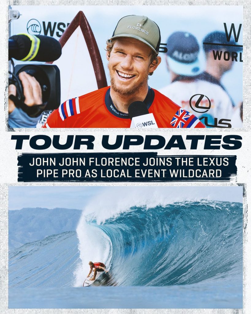 レクサスWSLアワードが開催。レクサス・パイプ・プロ Presented by YETIは27日から開幕。カノアH8、コナーH9。 | SURFMEDIA