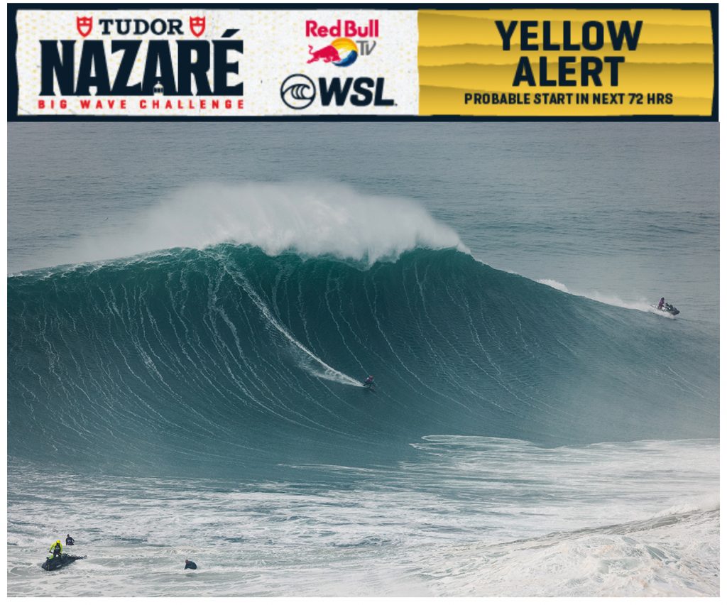 イエローアラート：2月18日（火）TUDORナザレ・ビッグウェイブ・チャレンジ開催の可能性が高まる | SURFMEDIA