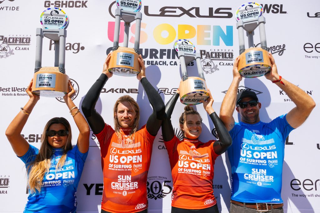 アヴァロン・ガルとカイ・エリス・フリントが、レクサス US オープン・オブ・サーフィン・ロングボードで優勝 | SURFMEDIA